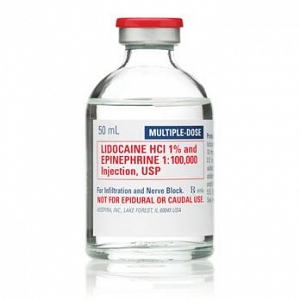 Lidocaine 1% And Epinephrine Injection, 100, 000 Multi-Dose Vial, 25 X 30 Ml | Pipeline Medical